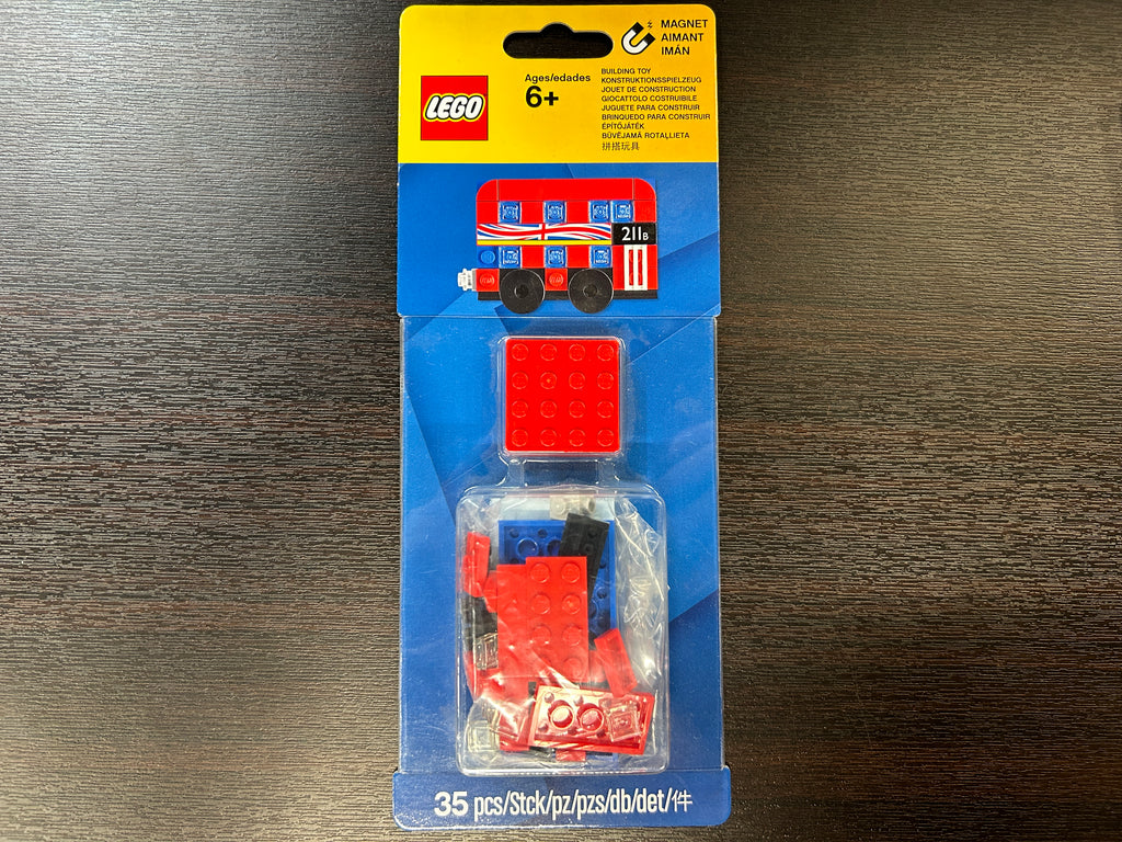 Magnet Flat, London Bus Magnet blister pack, 853914 – United Brick Co®
