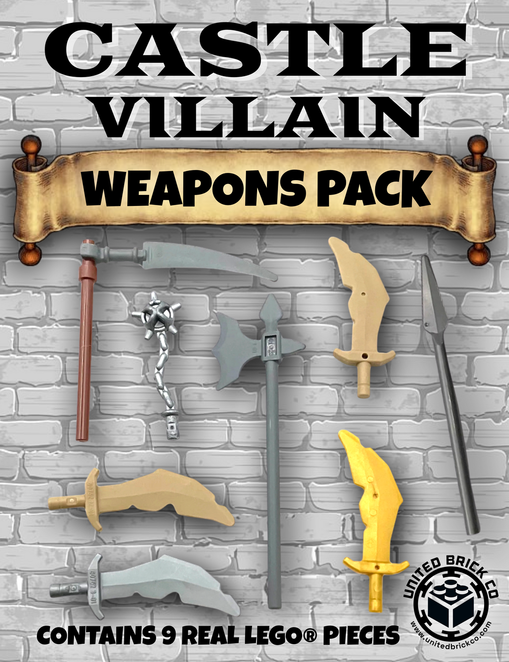 Castle Villain Weapons Pack – United Brick Co®
