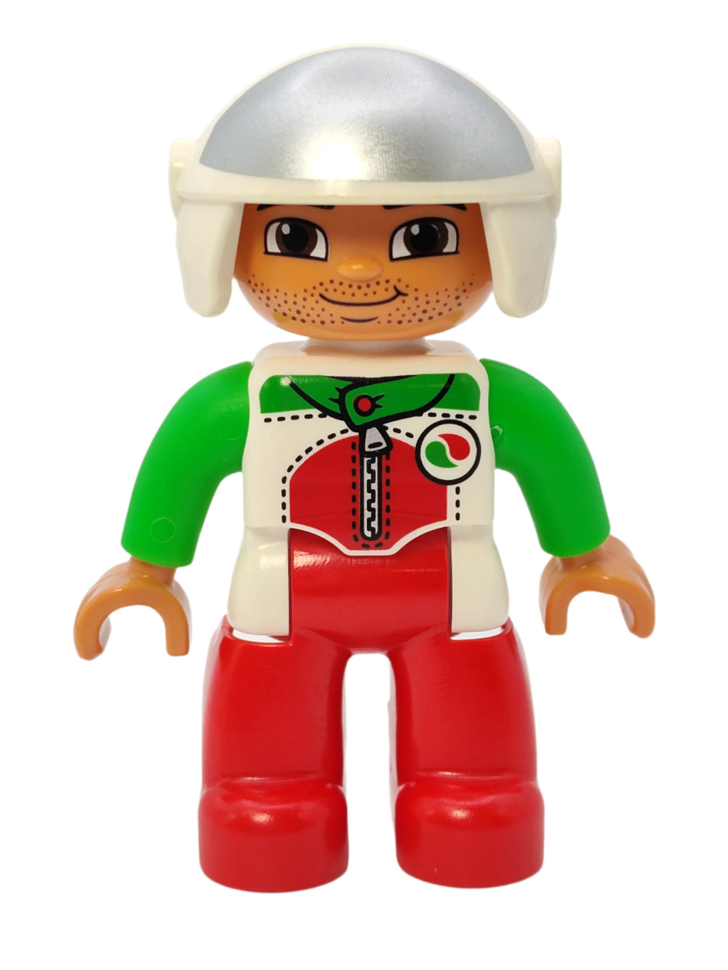 Duplo Figure Male - Race Top with Zipper and Octan Logo, 47394pb183 ...
