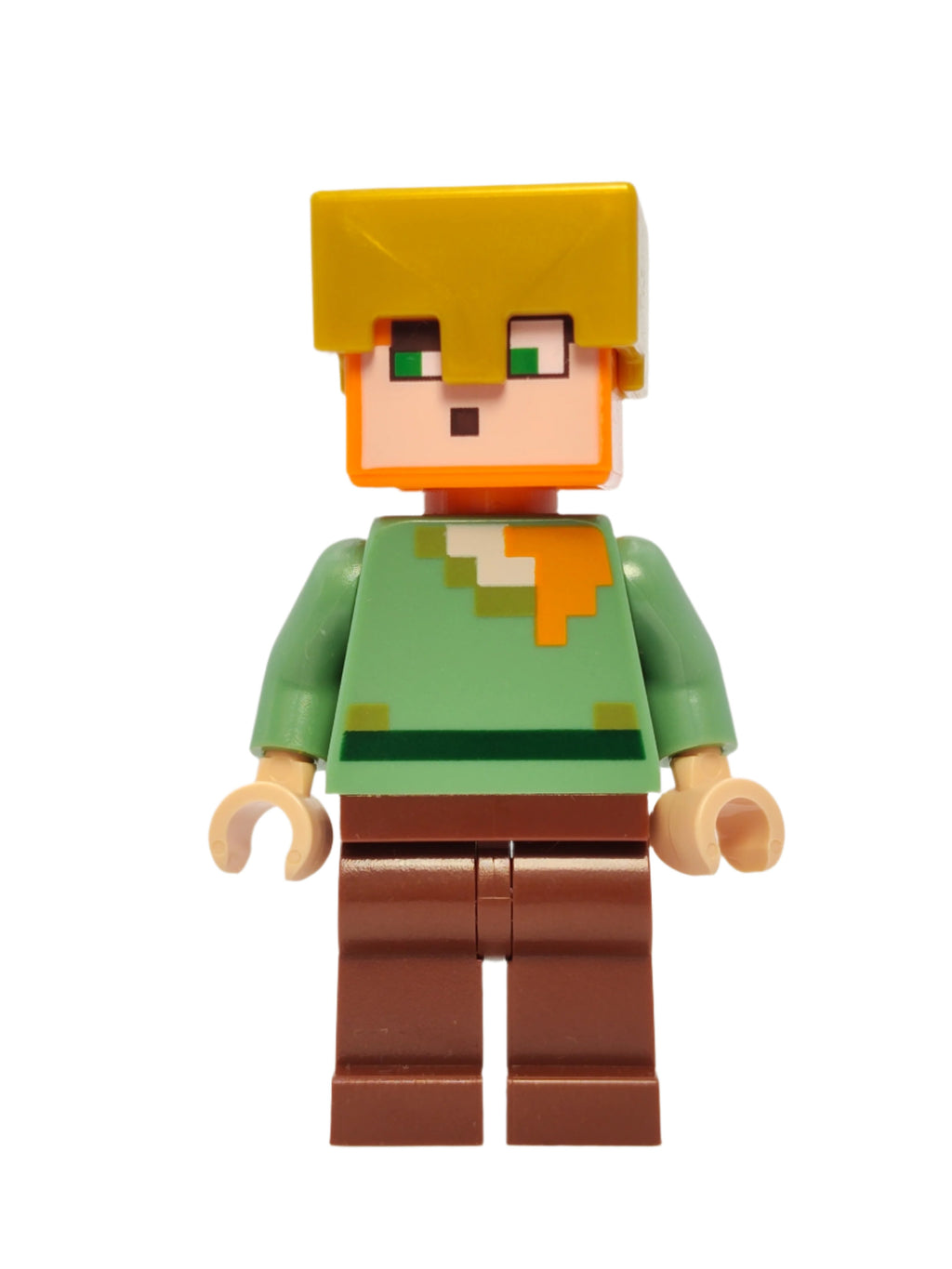 Alex - Reddish Brown Legs and Pearl Gold Helmet, min158 – United Brick Co®