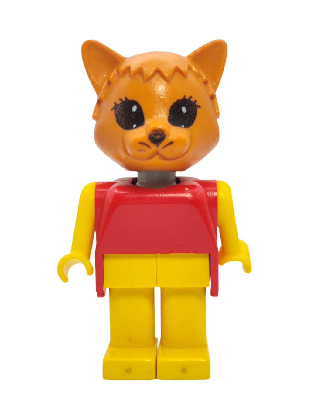 Charlie Cat - Brown Head and Red Top, fab3f – United Brick Co®