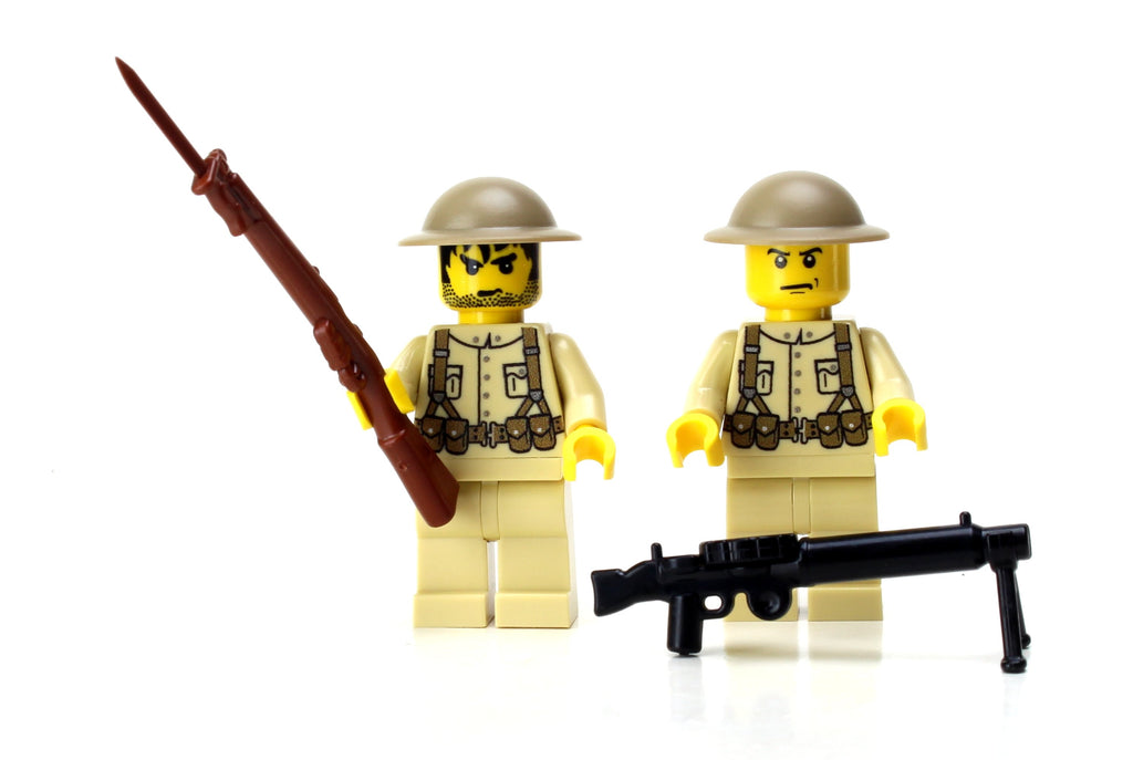 WWI Doughboy Soldiers Custom Minifigure – United Brick Co®
