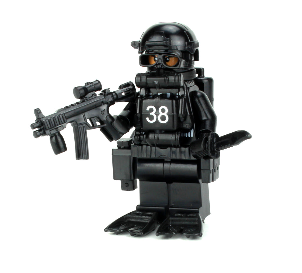 Navy SEAL Special Forces Diver Custom Minifigure, BB68 – United Brick Co®