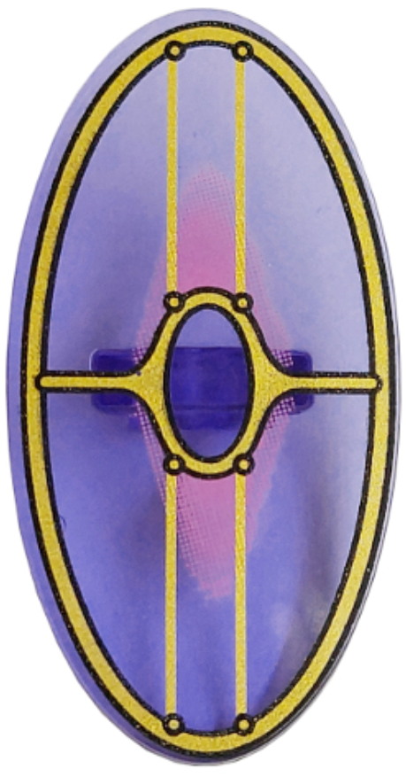 Shield Elliptical with SW Gungan Patrol Shield with Dark Pink Glow in ...