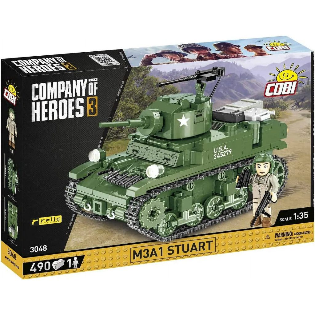 COBI Company of Heroes 3 M3A1 STUART Tank #3048 – United Brick Co®