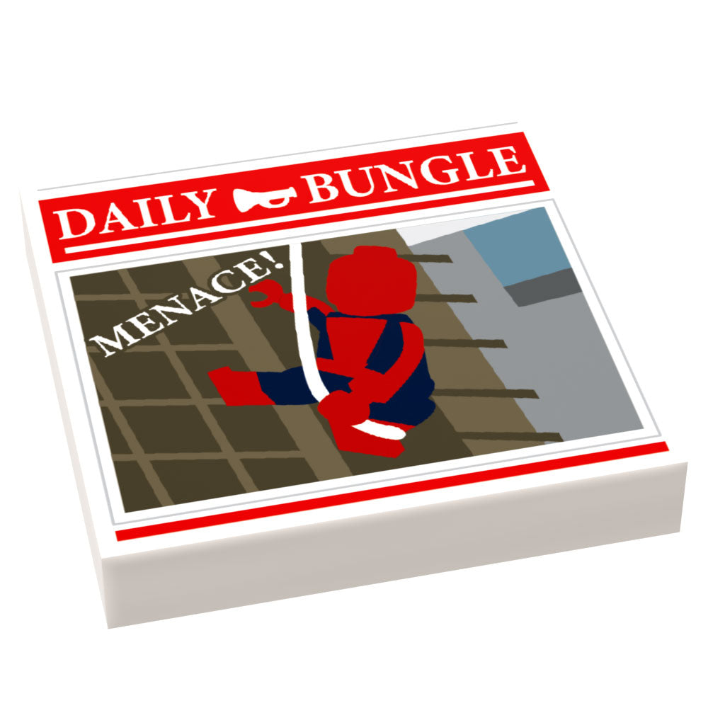 Spider Menace! Newspaper - Custom Part (2x2 Tile) made using LEGO part ...
