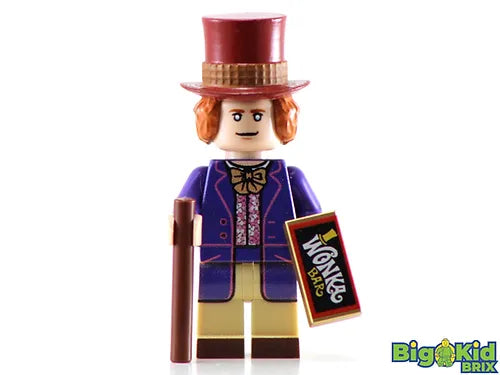 WILLY WONKA V1 Custom Printed Lego Minifigure – United Brick Co®