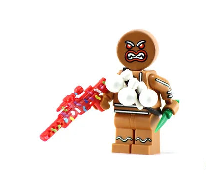 STALE JAKE MEAN Gingerbread Man Custom Printed Lego Minifigure – United ...