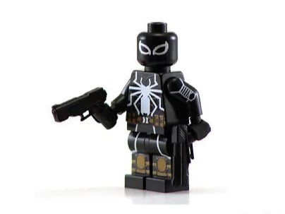 AGENT TOXIN Custom Printed Lego Marvel Minifigure – United Brick Co®