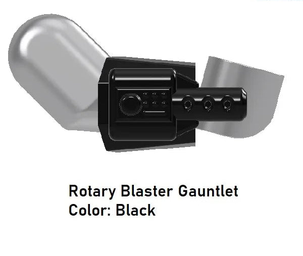 MANDALORIAN SINGLE ROTARY BLASTER Gauntlet Custom for Lego Minifigure ...