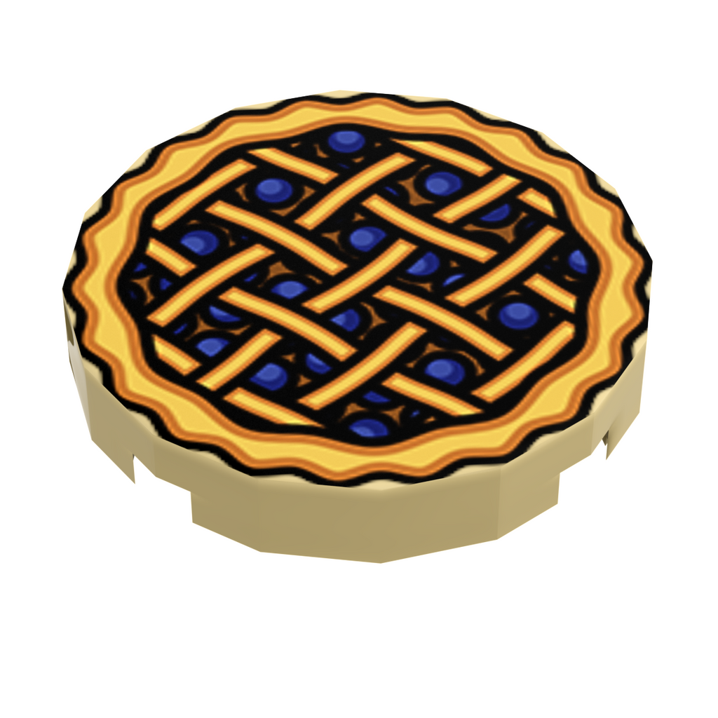 Blueberry Pie (2x2 Tile) made using LEGO part - B3 Customs – United ...