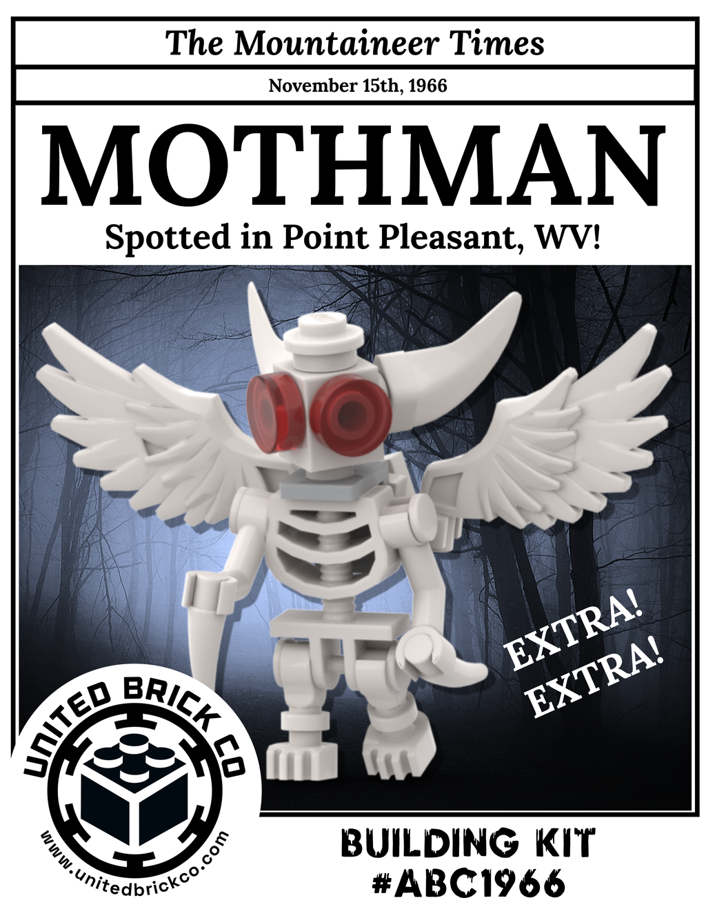 Mothman Building Kit #ABC1966 – United Brick Co®