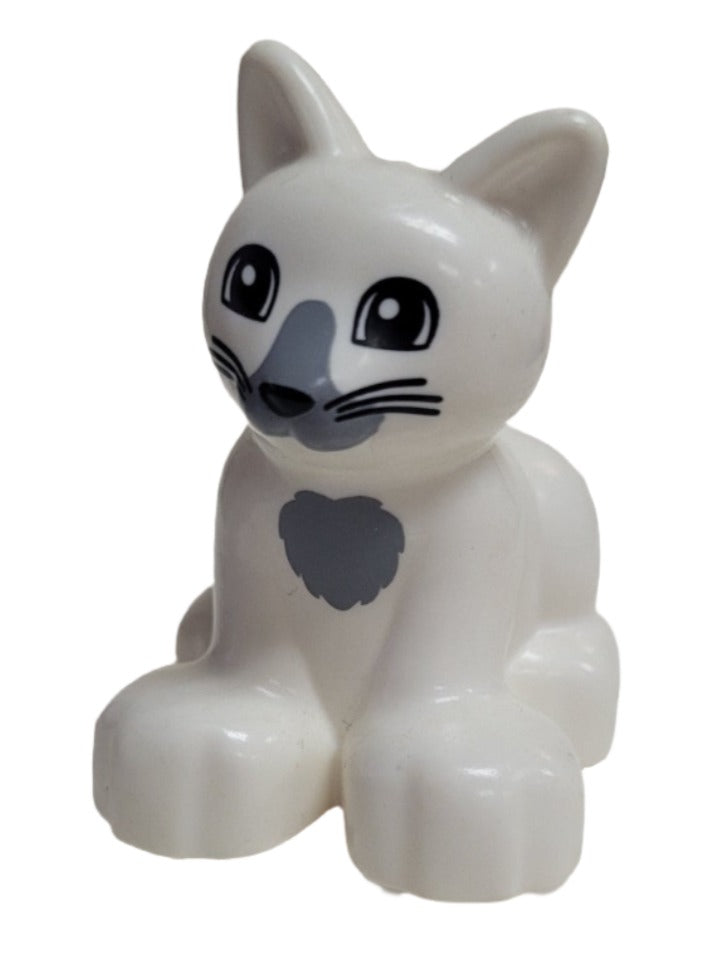 Duplo Cat/Kitten Sitting - White, 17865pb01 – United Brick Co®