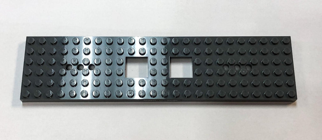 LEGO® Train Base 6 x 24 with 2 Square Cutouts and 3 Round Holes Each E ...