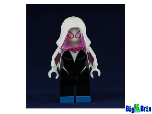 Spider Gwen Marvel Custom Printed on Lego Minifigure! – United Brick Co®