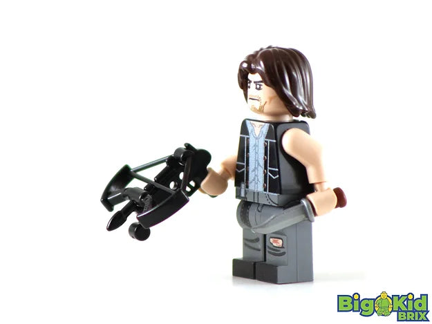 DARYL WALKING DEAD Custom Printed Lego Minifigure – Atlanta Brick Co