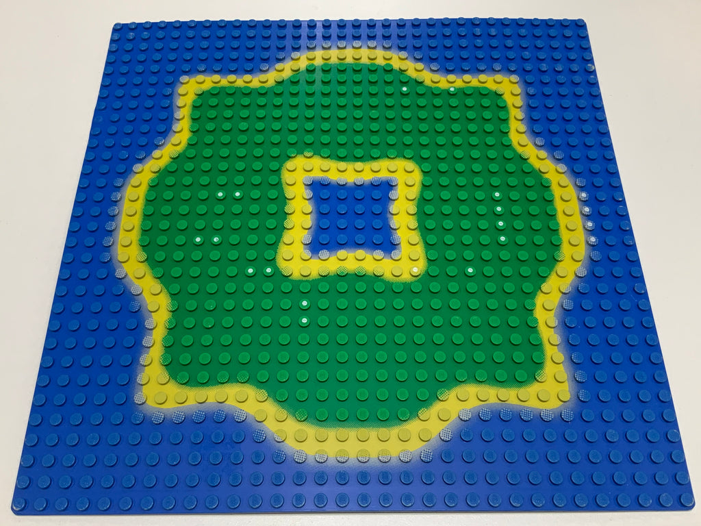 32x32 LEGO® Island Baseplate 3811pb02 Light Gray Bottom – United Brick Co®