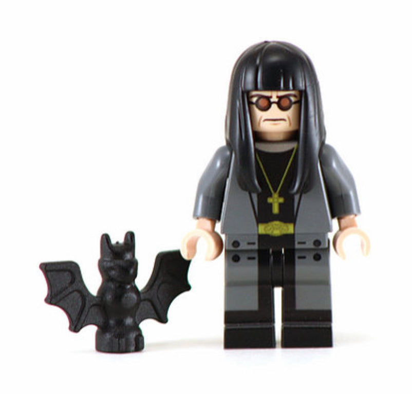 OZZY GODFATHER OF HEAVY METAL Custom Printed Minifigure – United Brick Co®