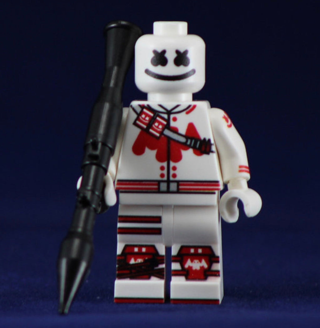 MARSHMELLOW MAN Custom Printed Lego Inspired Fortnite Minifigure ...